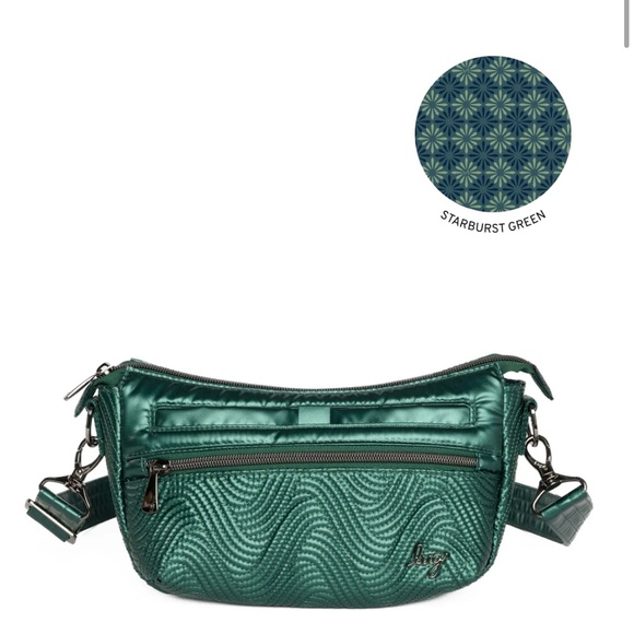 lug | Bags | Lug Dash Classic Crossbody Metallic Wickedly Green | Poshmark